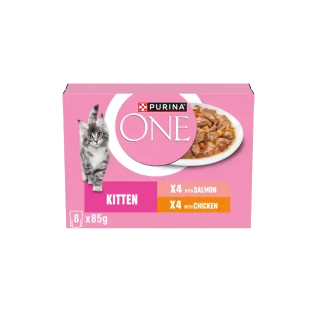 PURINA ONE Kitten Salmon and Chicken Wet Cat Food - Mini Pets World
