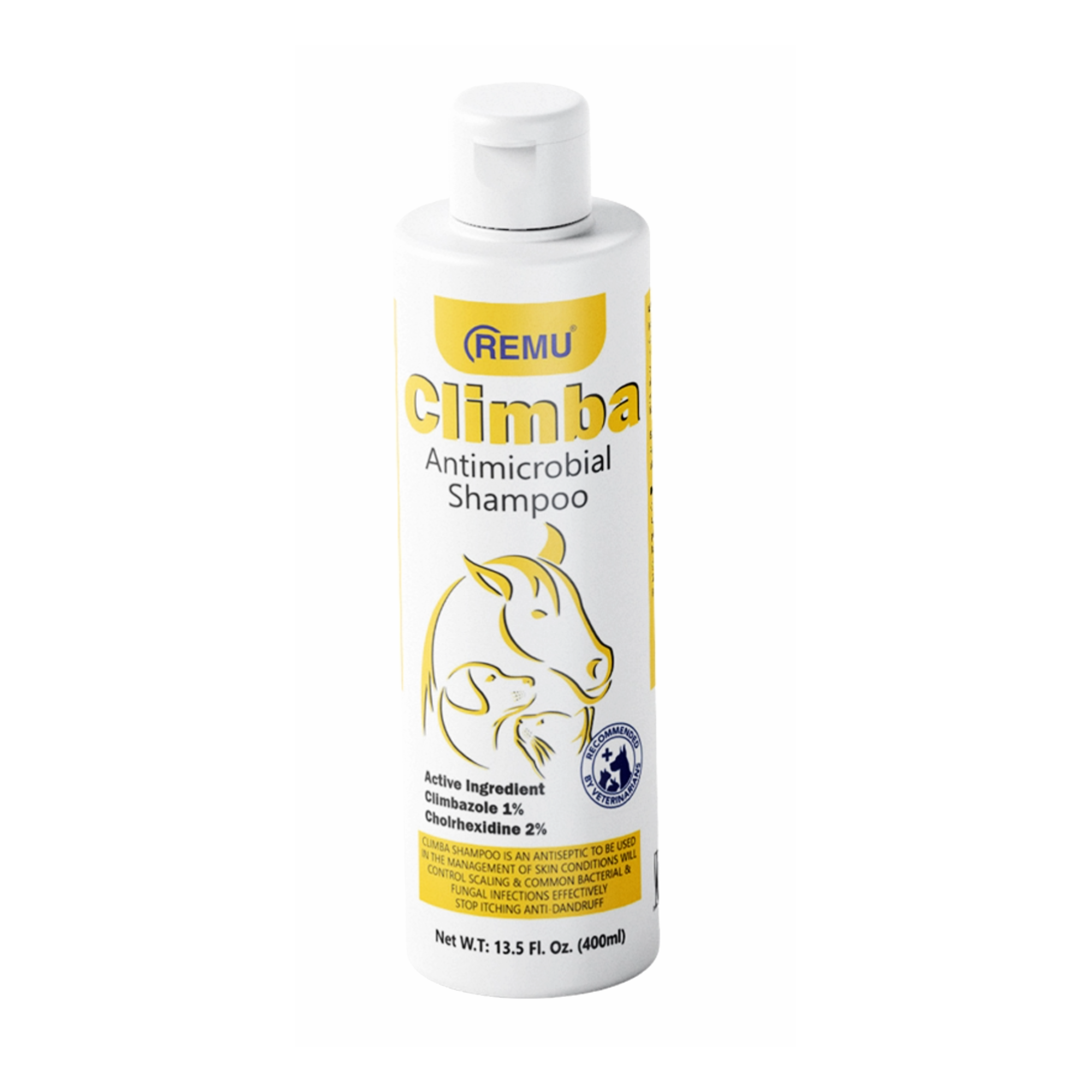 Remu Climba Antimicrobial Medicated Shampoo for Cats, Dogs & Horses ...